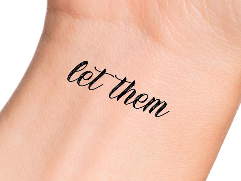 Let Them Temporary Tattoo - Etsy