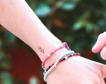 Tiny Arrow Temporary Tattoo set of 3 - Etsy