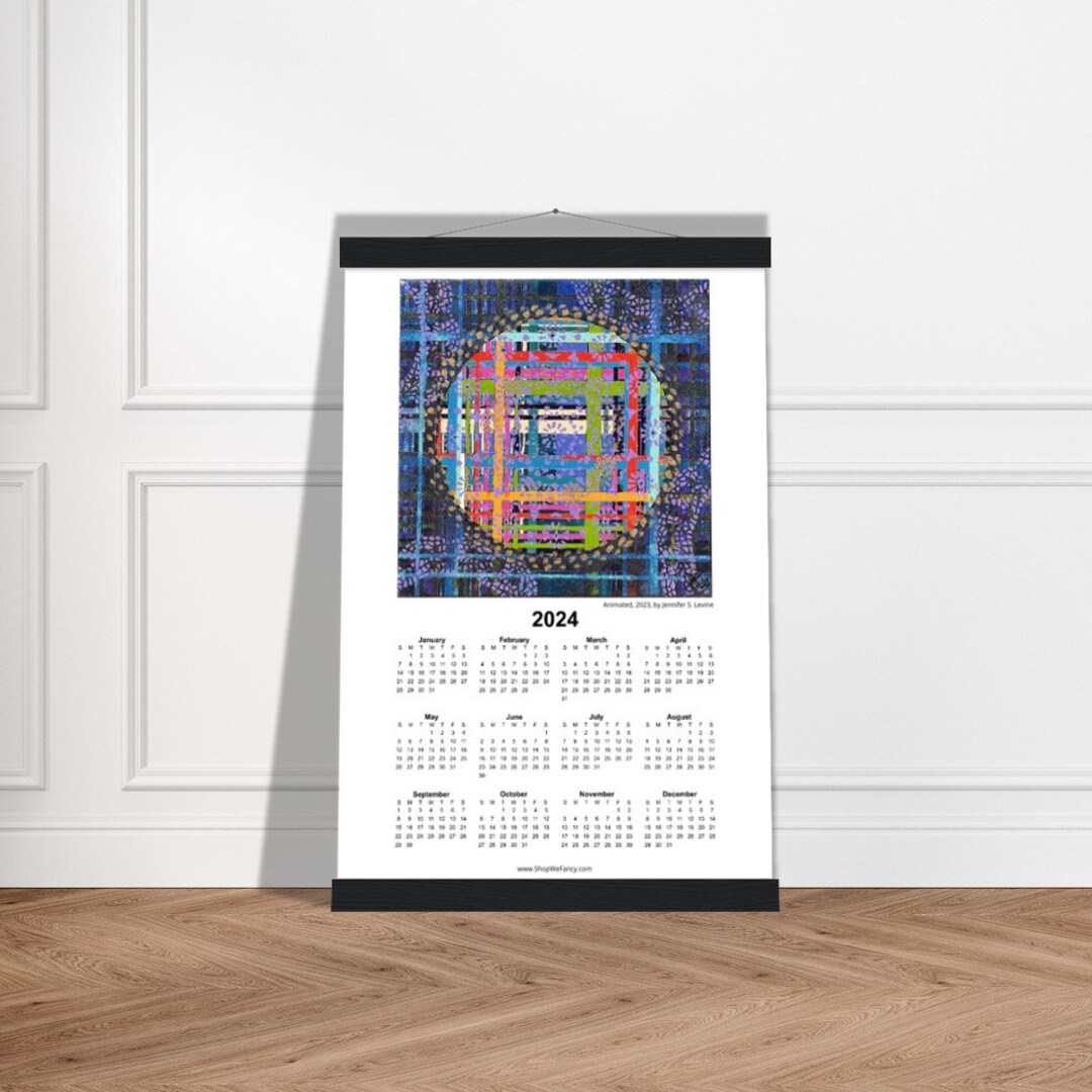 ANIMATED 2024 Year at a Glance on Premium Matte Paper Calendar With ...