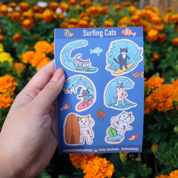 Surf Stickers - Etsy