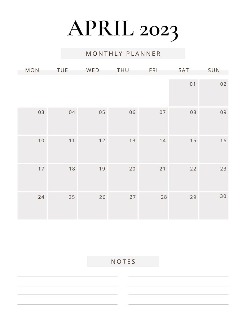 Minimalistic 2023 Planner Yearly Planner Digital Printable - Etsy