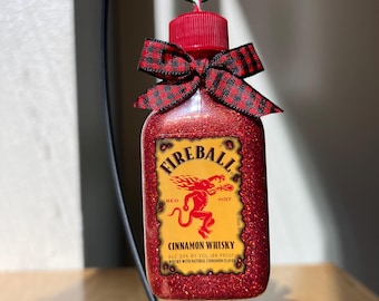 Lasercut Mini Shot Fireball Liquor Bottle Ornament Tree - Etsy