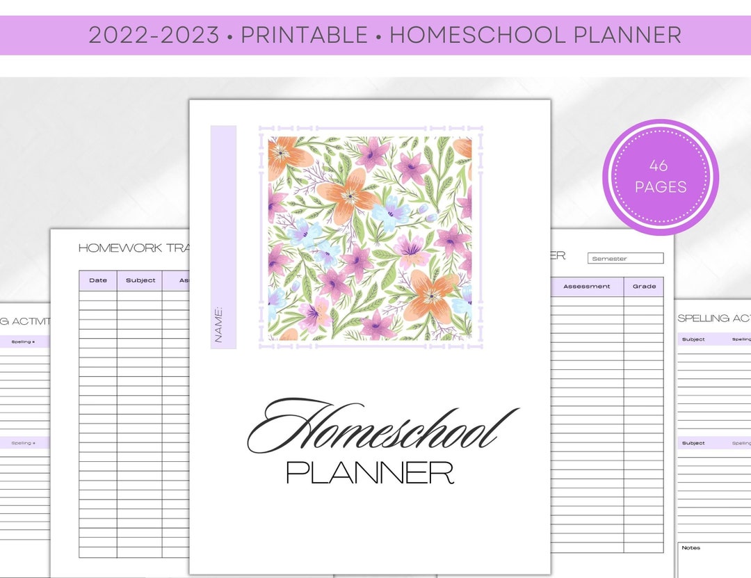 Homeschool Planner| Homeschool Organizer| |homeschool Planner Printable ...