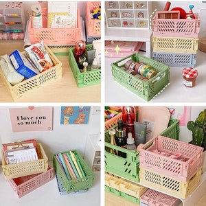 4-pack Mini Pastel Creates, for Desktop Storage Organizing Mini Creates ...