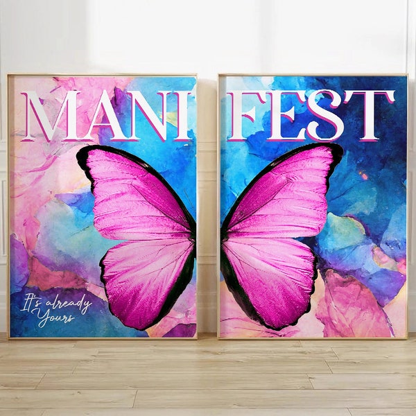 Vogue Butterfly Print - Etsy