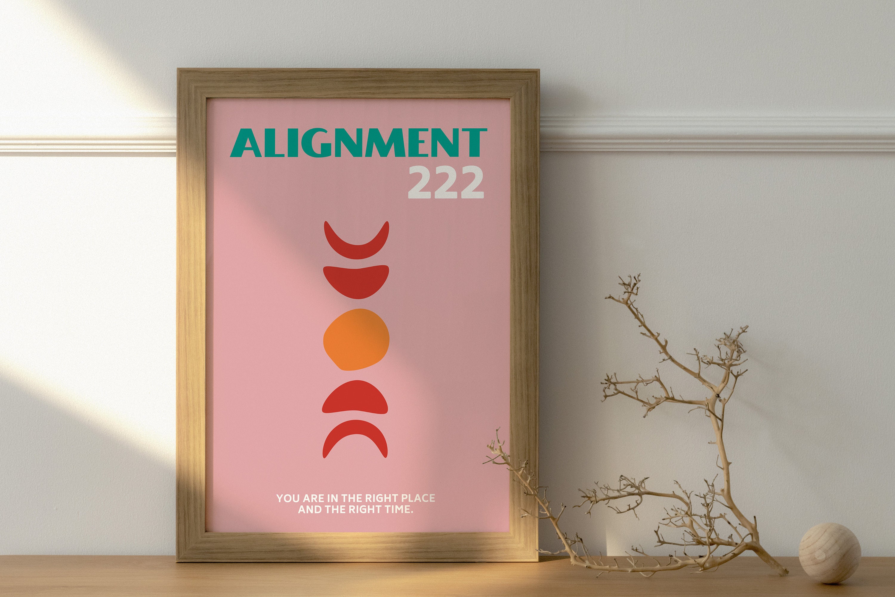 Angel Number Poster 222 Minimalist Printable Alignment Poster - Etsy