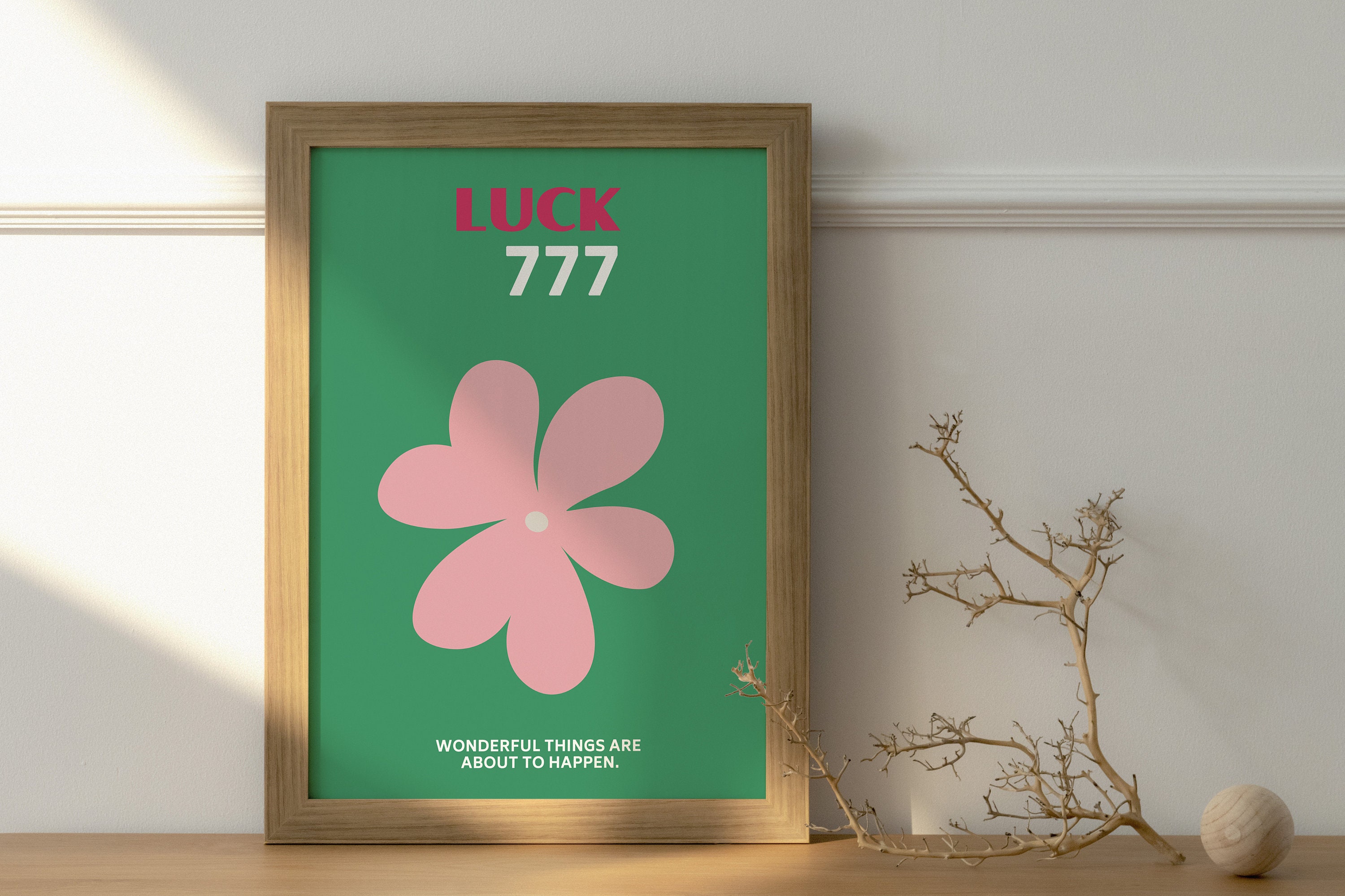 Angel Number Posters Set 222 444 777 Set of 3 Bondi Babe Style ...