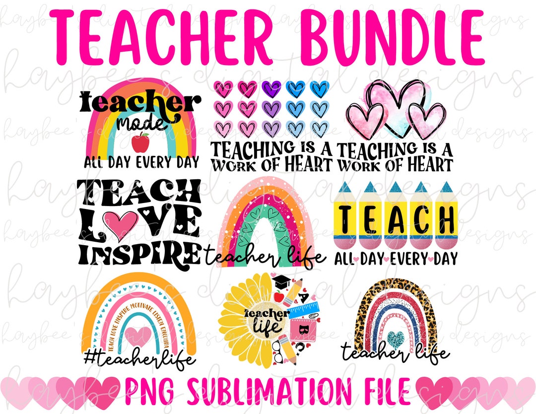 Teacher Design Bundle - Etsy