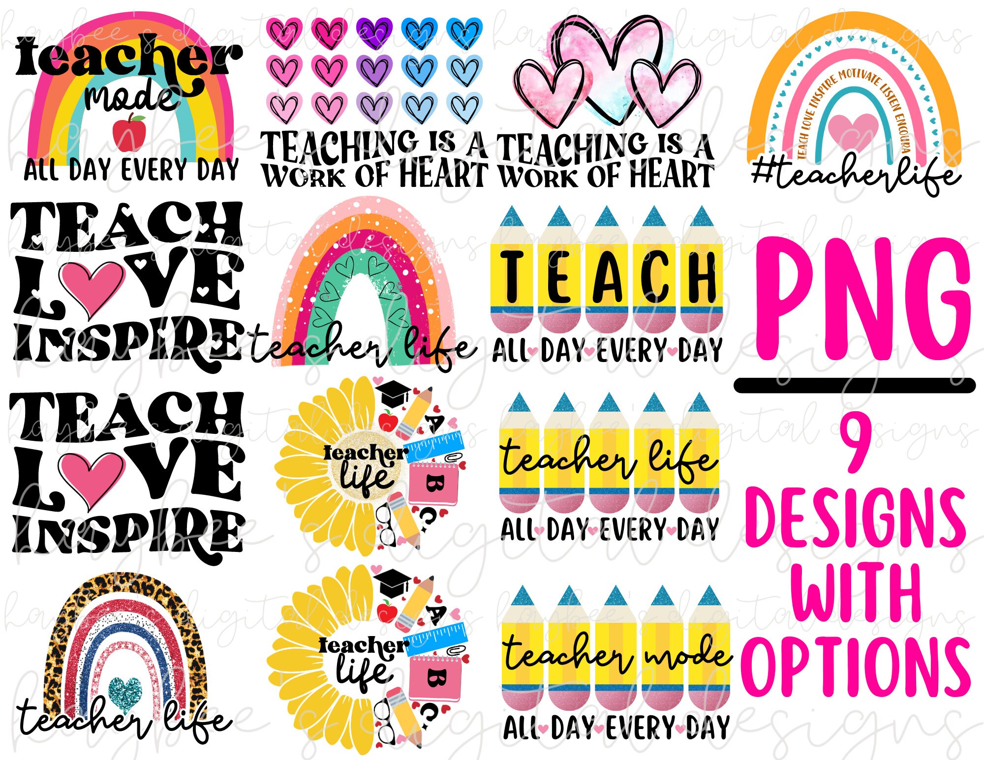 Teacher Design Bundle - Etsy