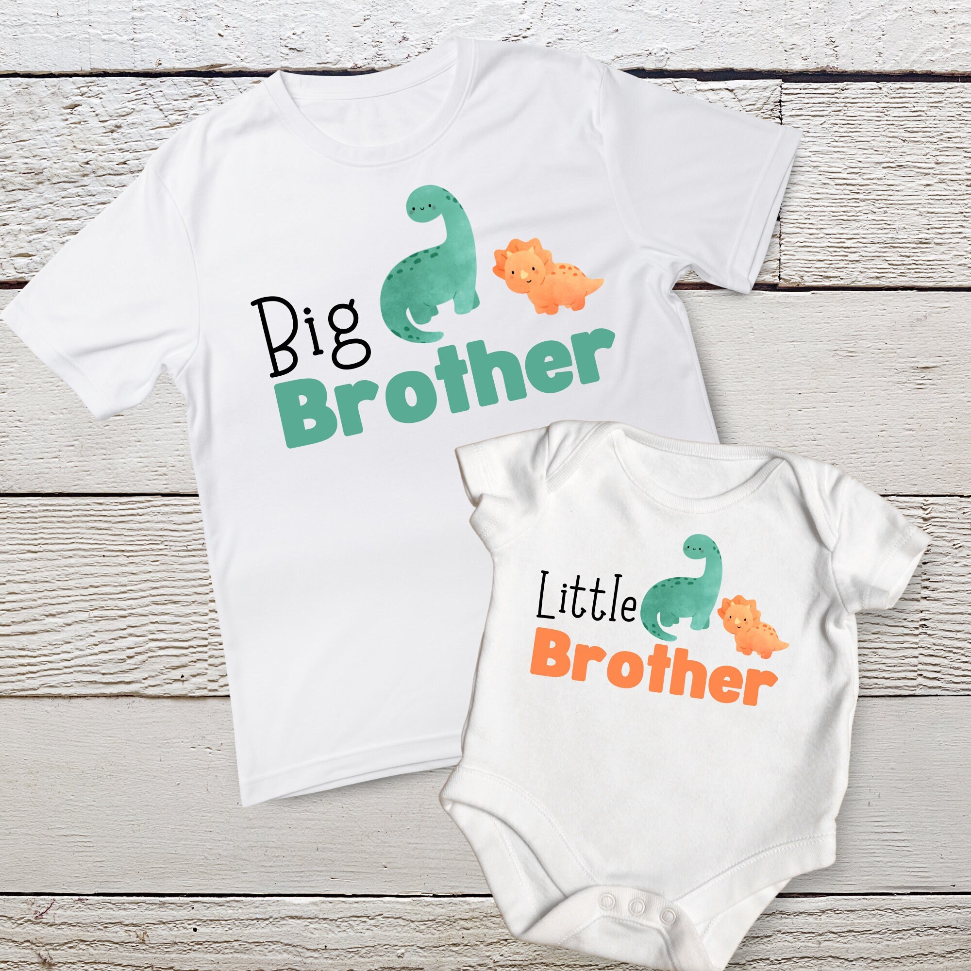 Big Brother Little Brother Dinosaurs - Etsy
