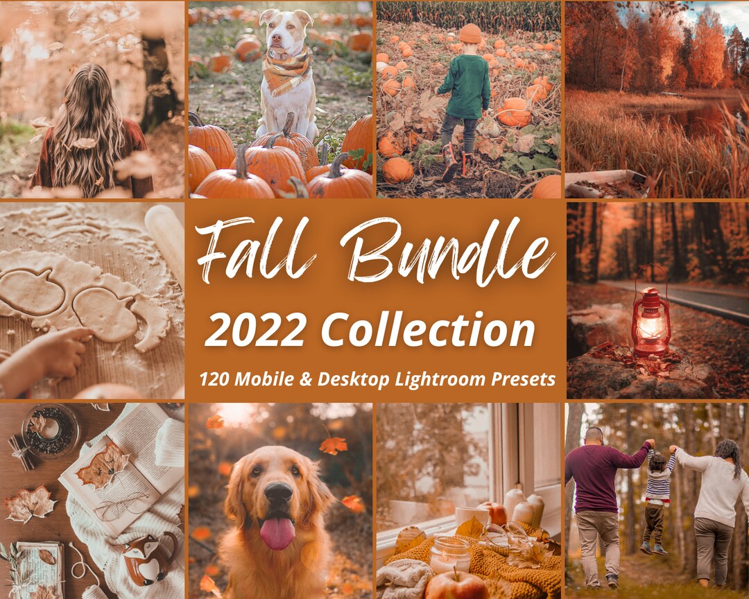 120 Fall Bundle Lightroom Mobile & Desktop Presets, Fall Preset, Moody ...