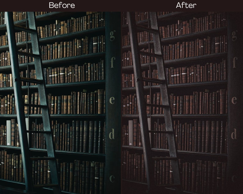 10 Fall Dark Academia Lightroom Mobile & Desktop Presets, Dark Moody ...