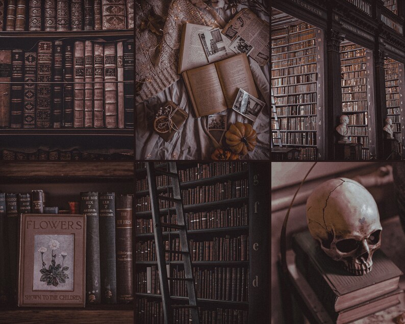 10 Fall Dark Academia Lightroom Mobile & Desktop Presets, Dark Moody ...