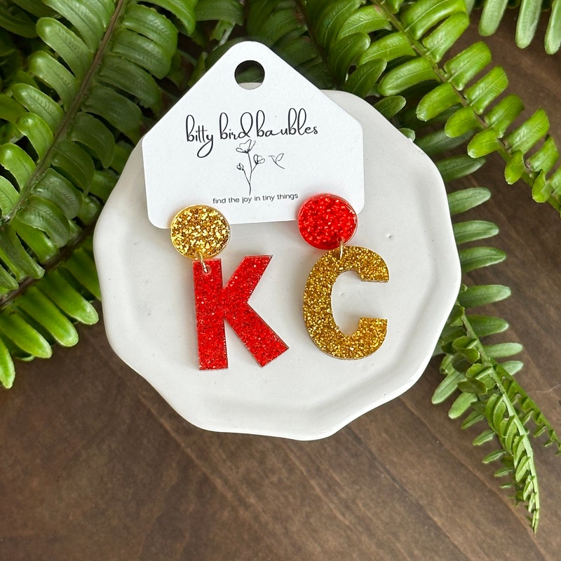 Chiefs Earrings - Etsy
