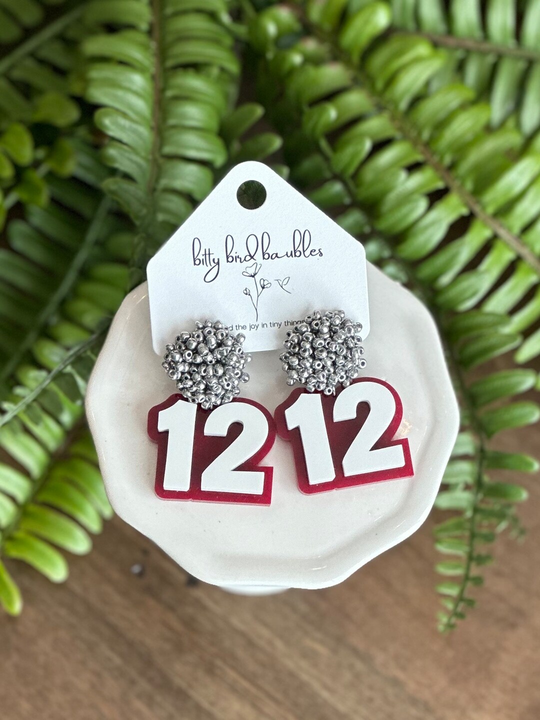 Custom • Number Earrings • Jersey Number • Personalized - Etsy