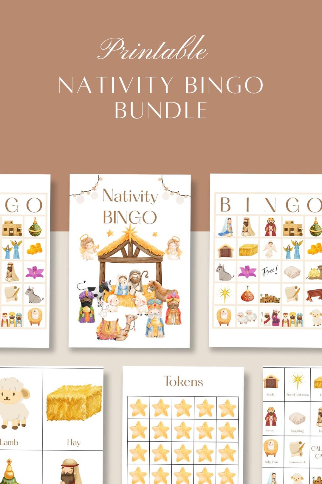 Biblical Nativity Christmas BINGO Game - Etsy
