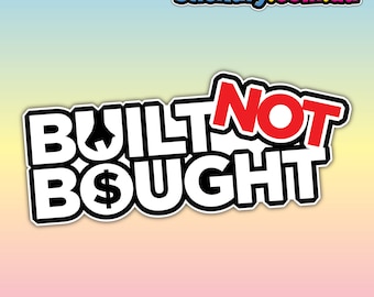 Vinyl Decal Built Not Bought Wrench Truck Country Bumper - Etsy