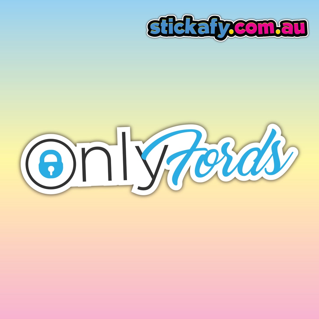 Blue Only Fords Sticker - Etsy