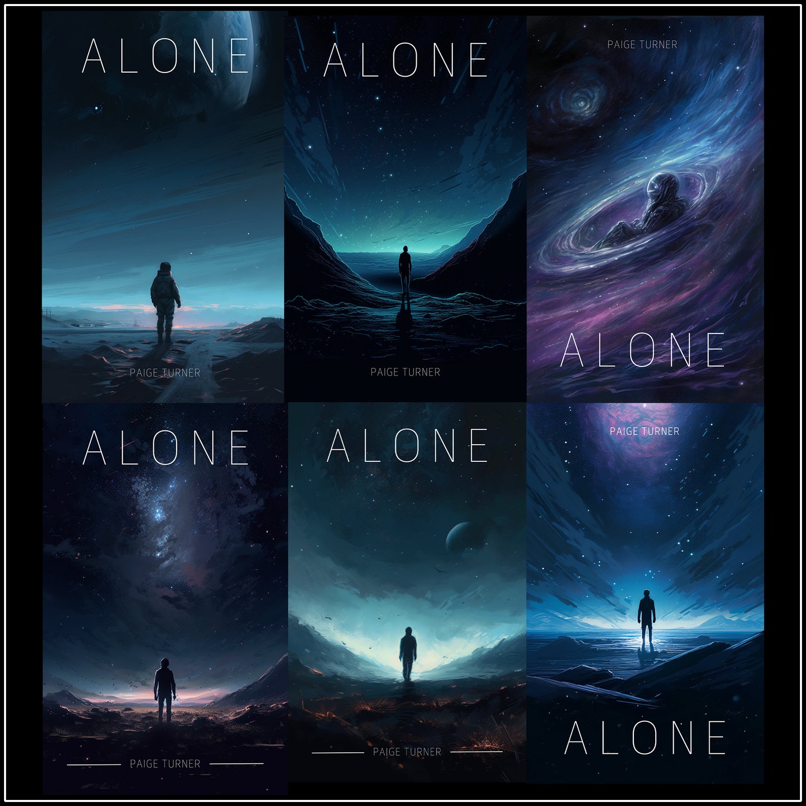 6 Editable Sci-fi Horror Book Cover Canva Templates - DIY Ebook Covers ...