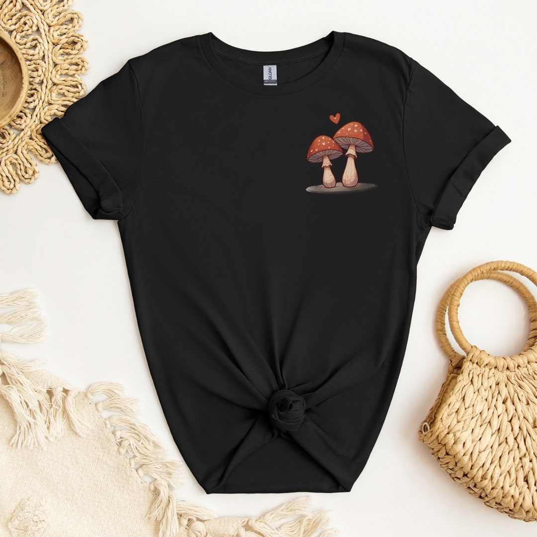 Camiseta Mushroom Love Unisex, linda camiseta de pareja de hongos ...