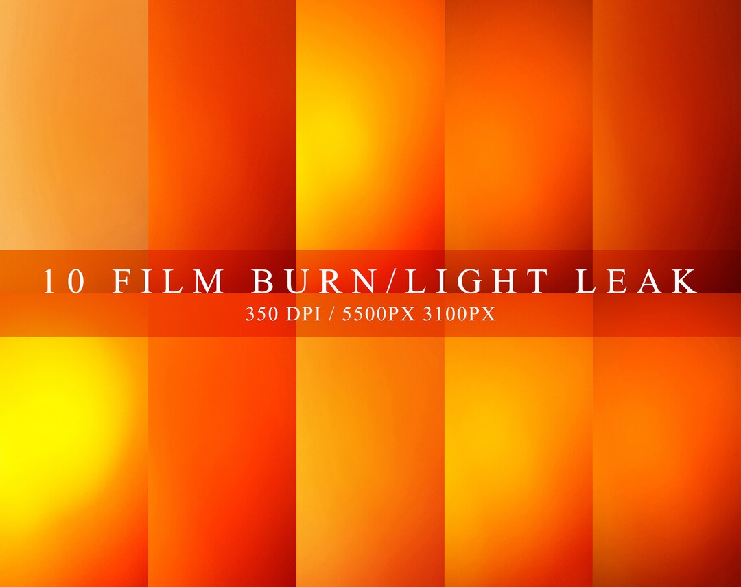 Film Burns - Light Leaks / Overlay Photoshop / Vintage Film / Lens ...