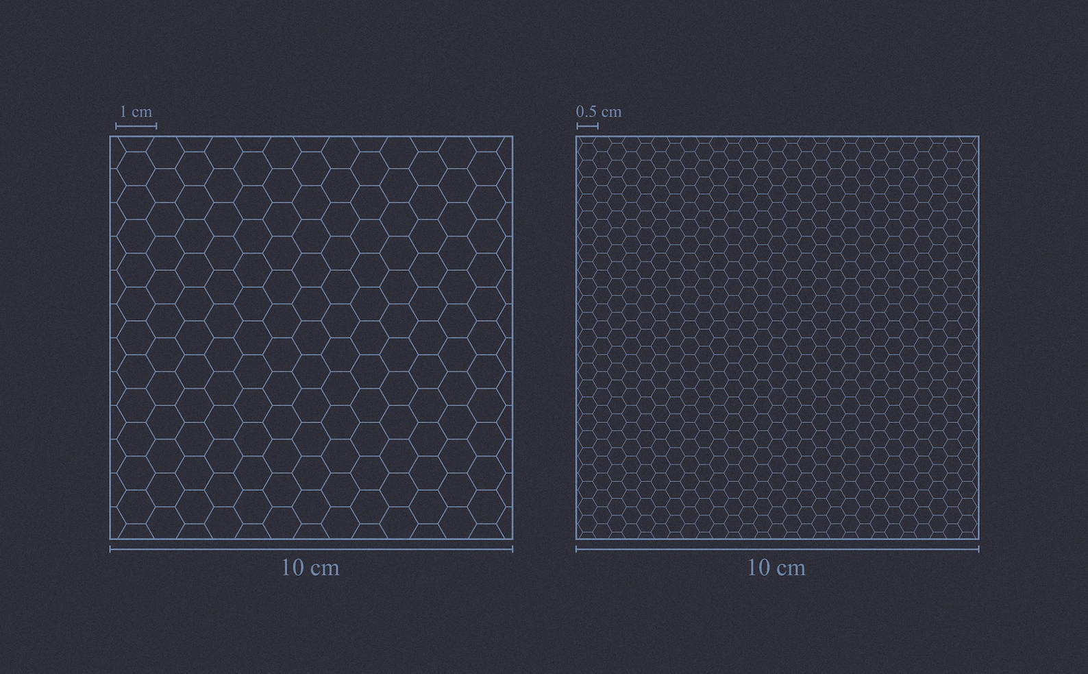 Hexagonal Graph Paper Template Collection / Photoshop Patterns ...