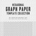 Hexagonal Graph Paper Template Collection / Photoshop Patterns ...