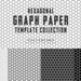 Hexagonal Graph Paper Template Collection / Photoshop Patterns ...