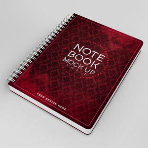 Notebook Mockup Vol 2 / Journal Mockup / Spiral Notebook Mockup / Diary ...