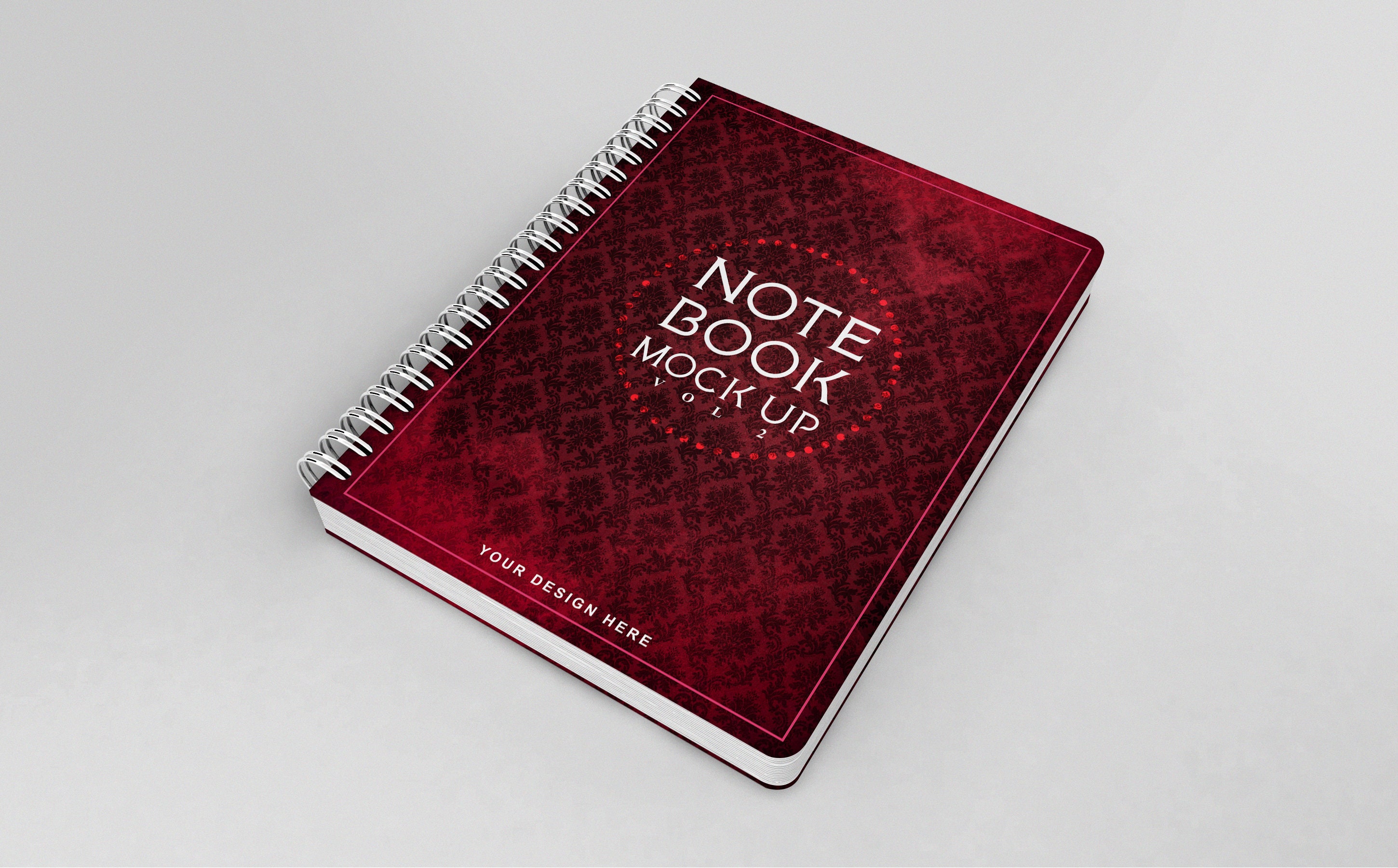 Notebook Mockup Vol 2 / Journal Mockup / Spiral Notebook Mockup / Diary ...