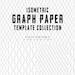 Isometric Graph Paper Template Collection / Photoshop Patterns ...