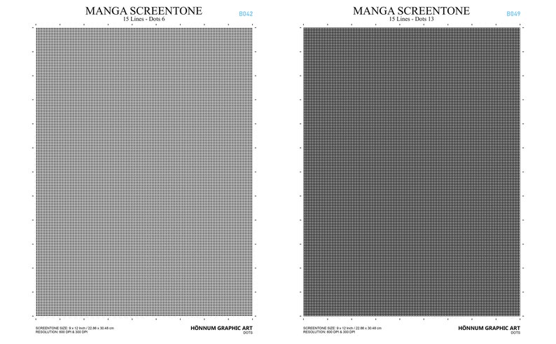 Screentones Collection 2 - Dots / Photoshop Patterns / Photoshop ...