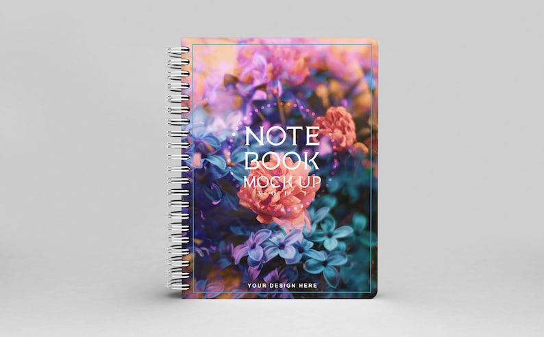 Notebook Mockup Vol 1 / Journal Mockup / Spiral Notebook Mockup / Diary ...