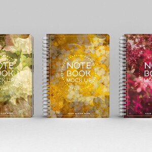 Notebook Mockup Vol 2 / Journal Mockup / Spiral Notebook Mockup / Diary ...