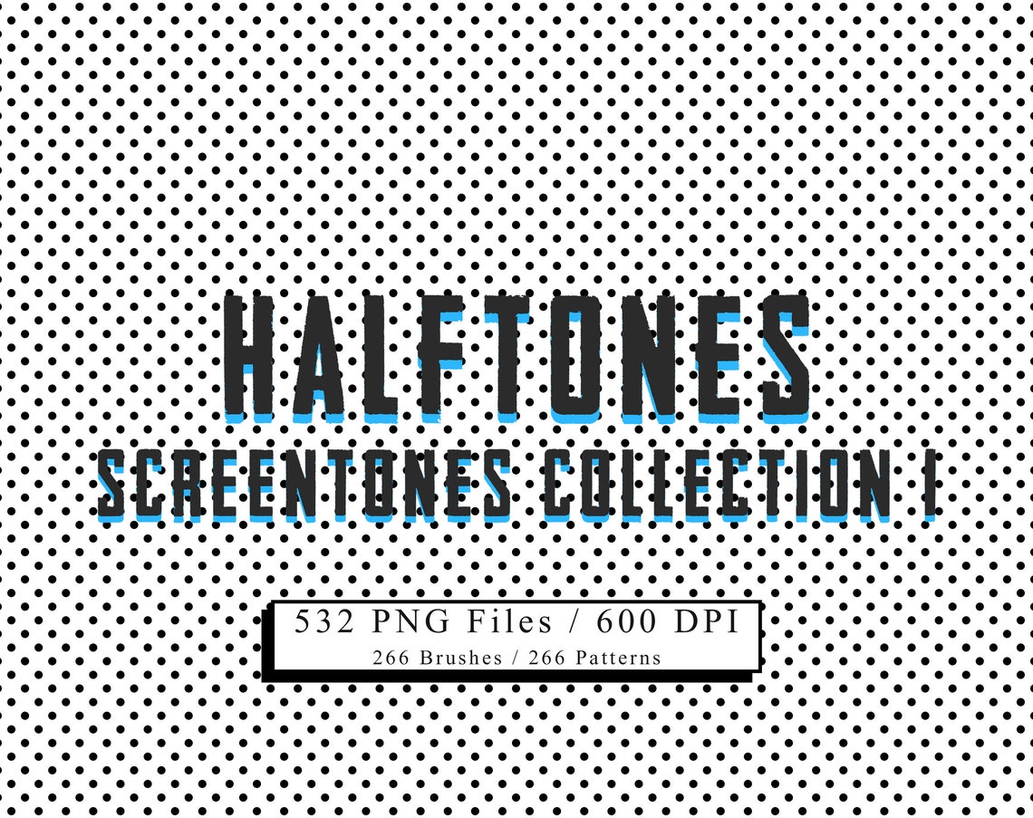 Screentones Collection 1 Halftones / Photoshop Patterns / Photoshop Brushes / Art Tools ...