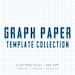 Graph Paper Template Collection / Photoshop Patterns / Journal Graph ...