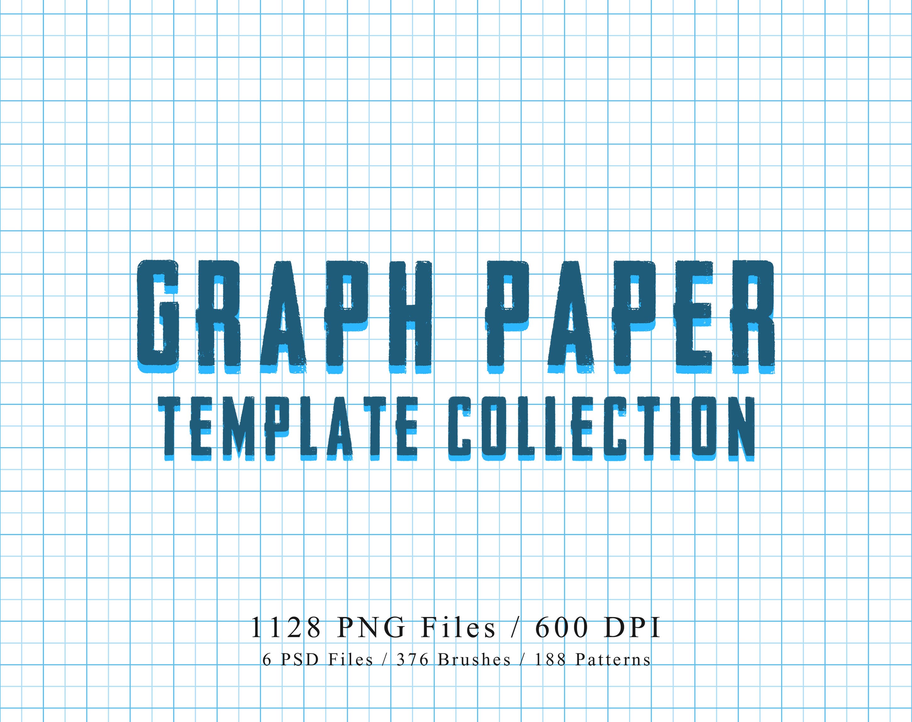 Graph Paper Template Collection / Photoshop Patterns / Journal Graph ...