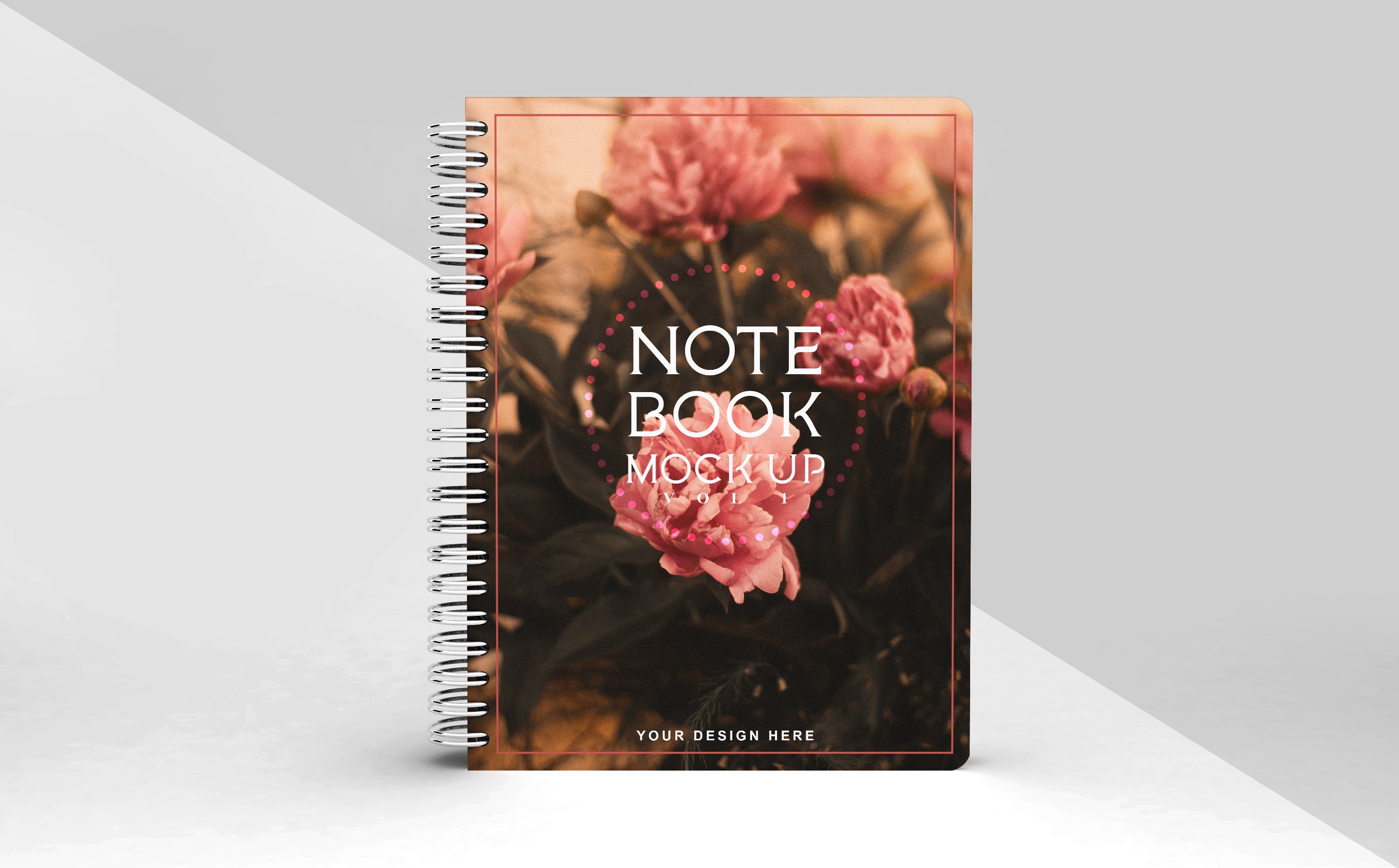 Notebook Mockup Vol 1 / Journal Mockup / Spiral Notebook Mockup / Diary ...