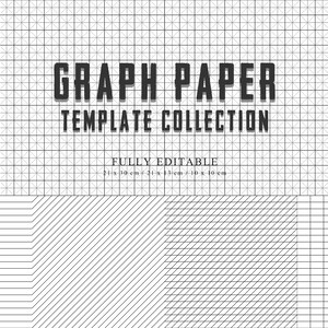 Graph Paper Template Collection / Photoshop Patterns / Journal Graph ...