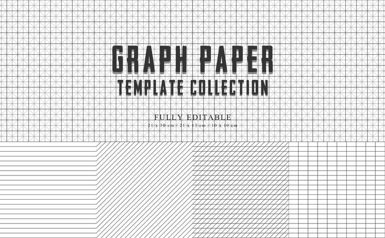 Graph Paper Template Collection / Photoshop Patterns / Journal Graph ...