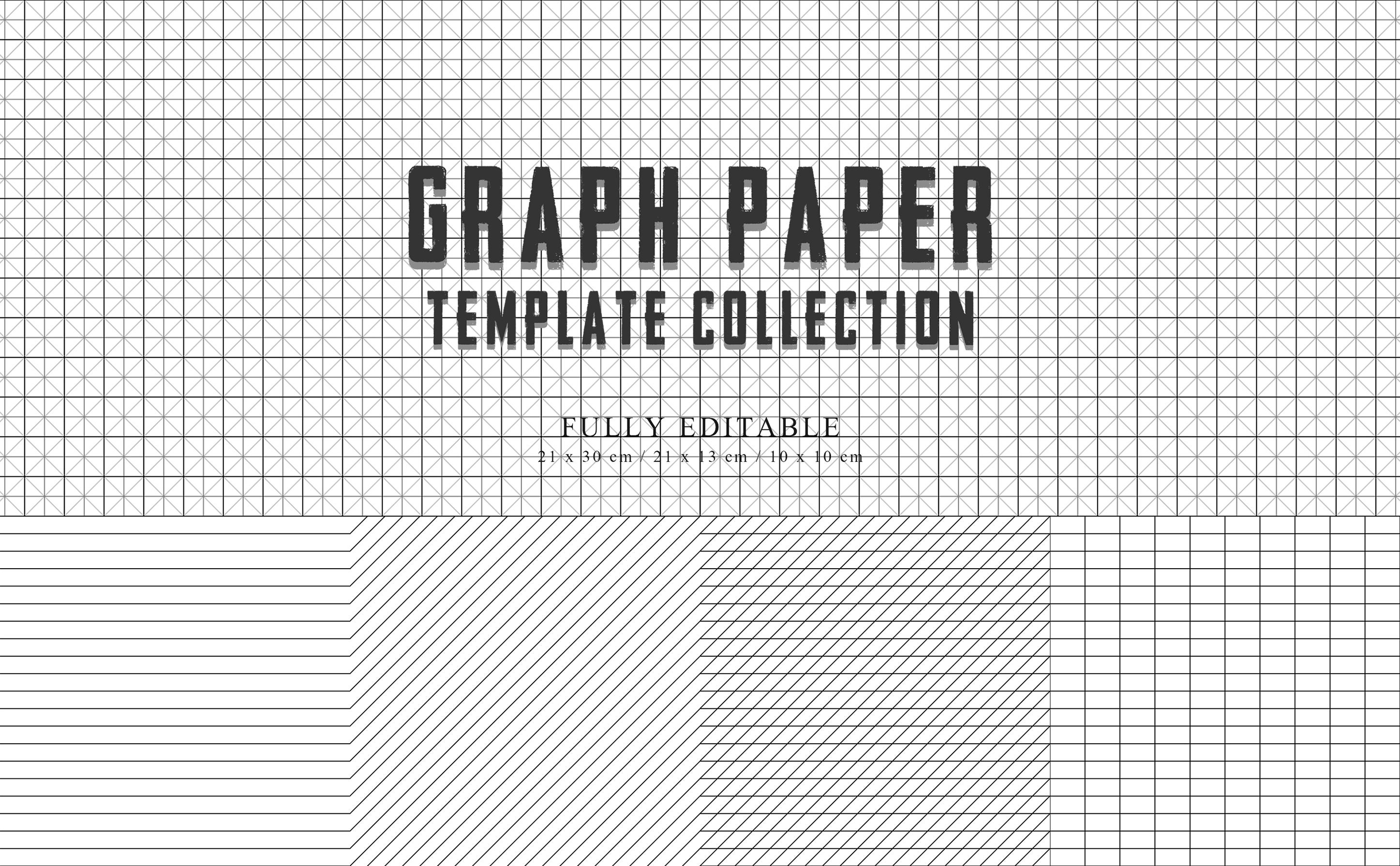 Graph Paper Template Collection / Photoshop Patterns / Journal Graph ...