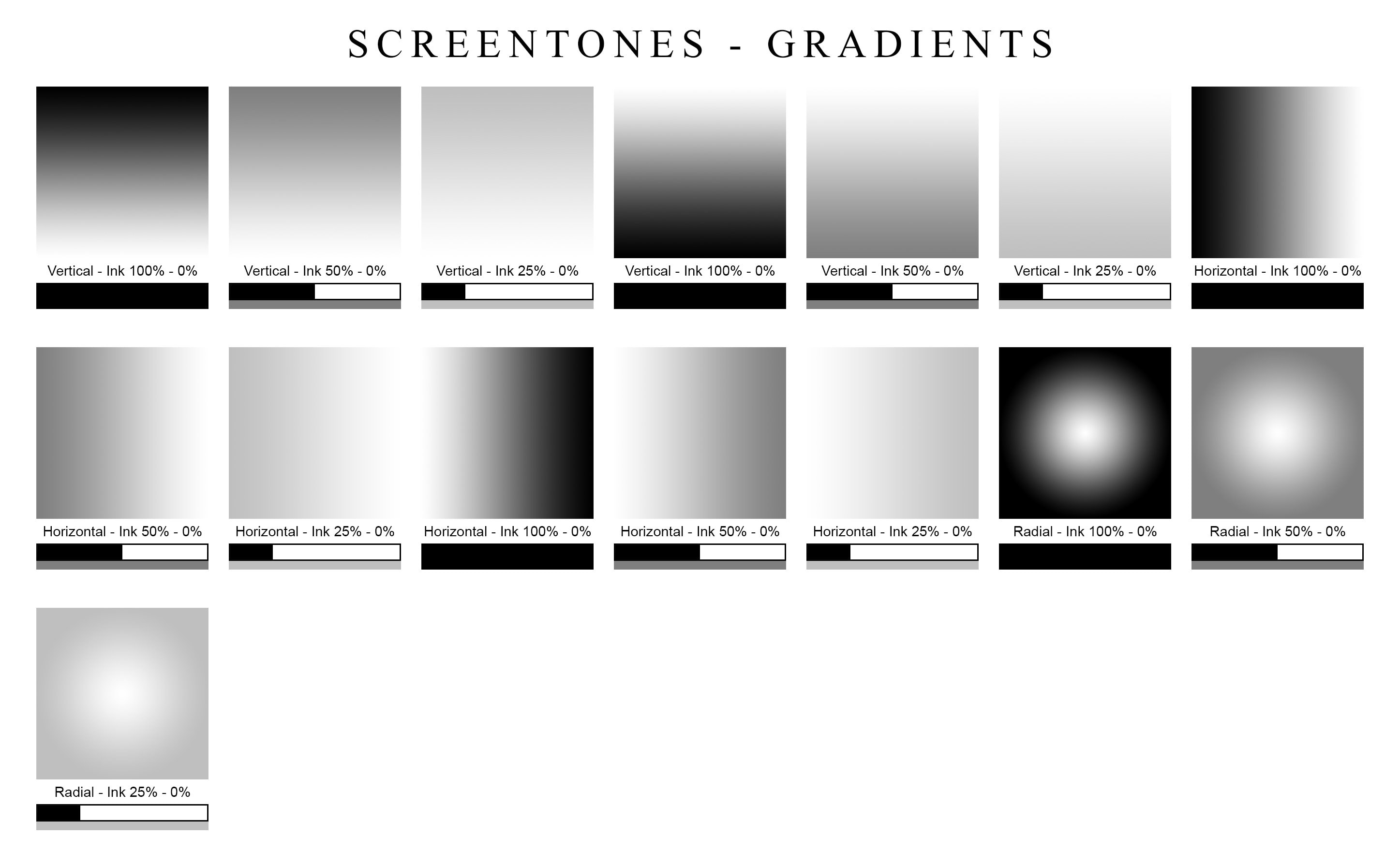 Screentones Collection 3 Gradients / Photoshop Patterns / Photoshop ...