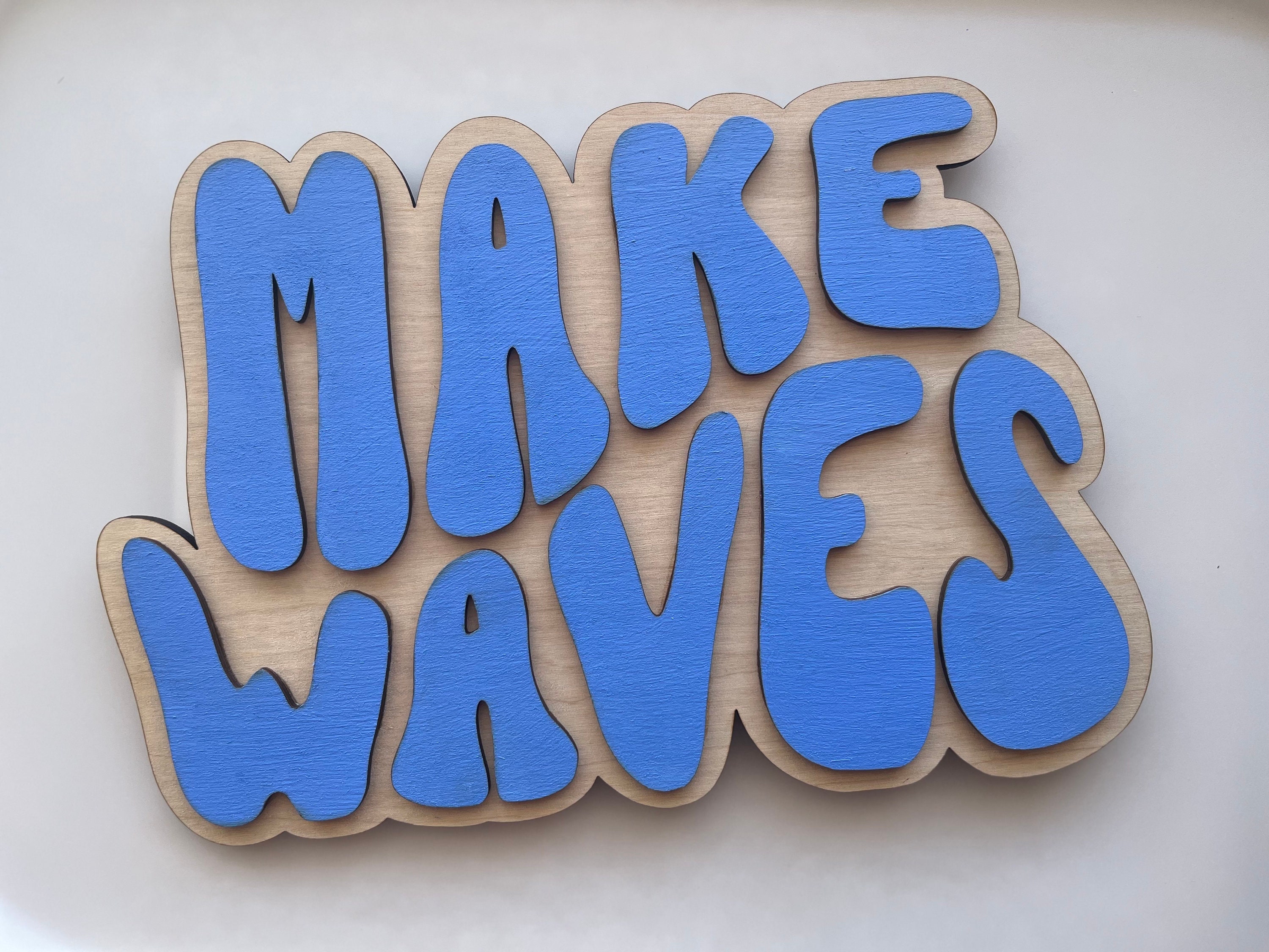 Make Waves Sign Make Waves Wall Decor Kids Room Sign Nursery Room Decor ...