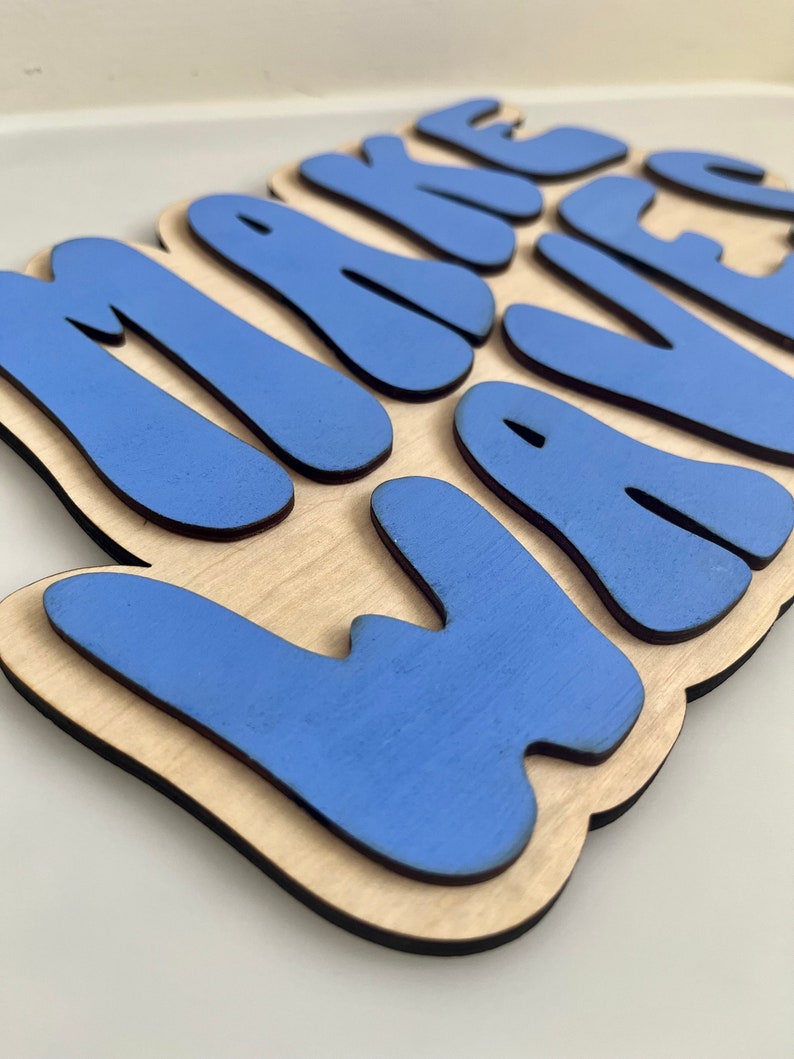 Make Waves Sign Make Waves Wall Decor Kids Room Sign Nursery Room Decor ...