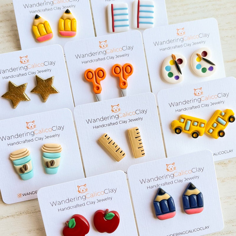 Back to School Earrings - Etsy
