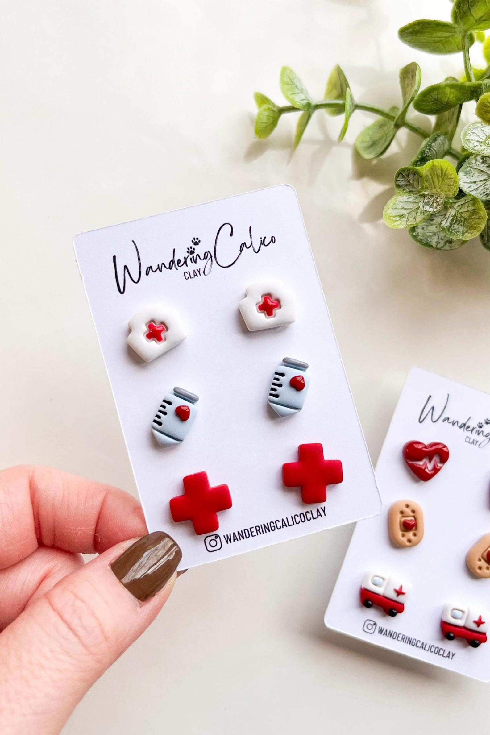 Nurse Stud Earring Set, Nurse Appreciation Week Gift, Handmade ...