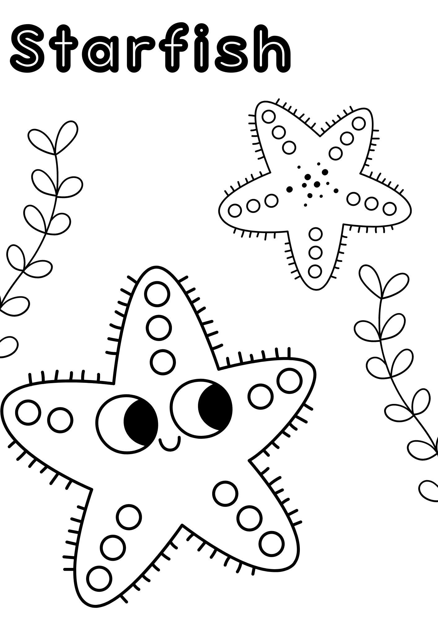 40 Printable Coloring Pages, Under the Sea Themed, Toddlers, Coloring ...