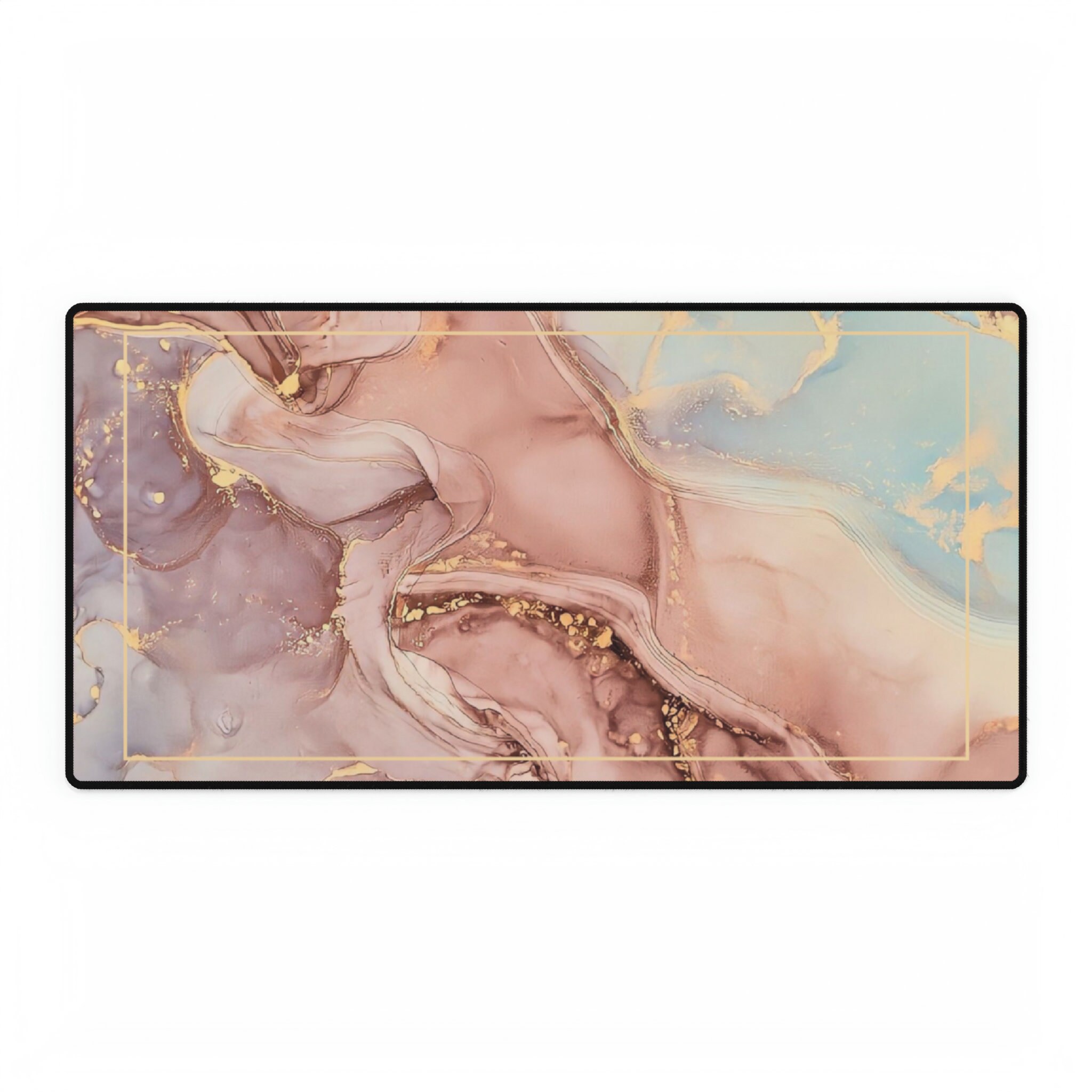 Pink Marble Desk Mat, Aesthetic Desk Mat, Aesthetic Office Decor, Pink ...