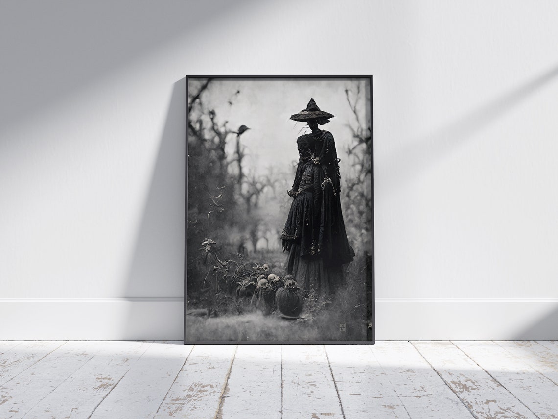 Gothic Art Vintage Style Art of a Witch Wearing a Judenhat - Etsy