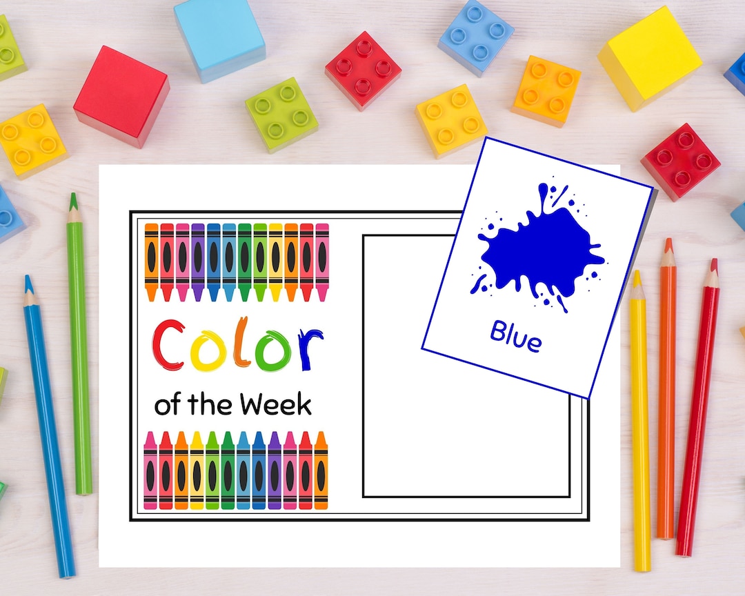 Color of the Week Digital Educational Print, Educational Poster - Etsy